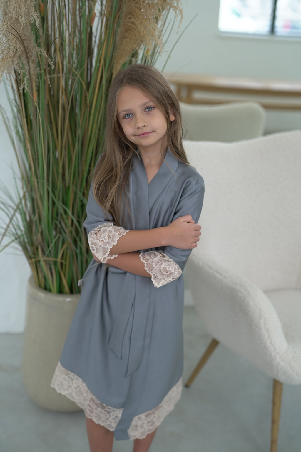 Kids Satin Robes – ZIGZAG FACTORY